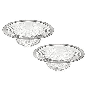 HIC Kitchen Mesh Sink Strainer, 18/8 Stainless Steel, Set of 2, 4.5-Inches