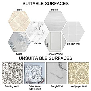 Tysun 6 Pack Self Adhesive Hooks Heavy Duty for Kitchen Bathroom Stick on Hooks for Hanging Towel Hangers Coat Hooks for Bathroom Door Adhesive