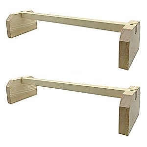 POPETPOP 2pcs Chicken Perch Wooden Roosting Bar for Coop and Brooder Bird Perch for Large Bird Baby Chicks Pollos Gallinas Polluelos Parrots