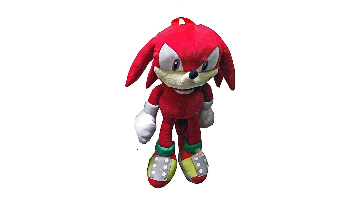 Sonic Knuckles Plush Backpack - Soft & Collectible