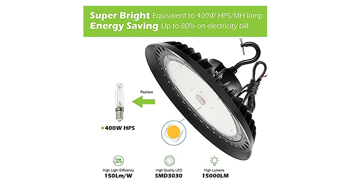 BFT 100W UFO LED High Bay Light - Bright, Dimmable & Waterproof