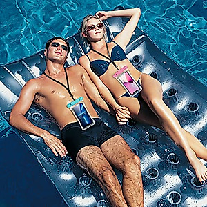 Universal Waterproof Phone Pouch Bag - 3Pack, Waterproof Phone Case Compatible with iPhone 14 Pro Max/13/12/11/XR/X/SE/8/7, Galaxy S22/S21 Google Up to 7’’, IPX8 Dry Bag Vacation Essentials.