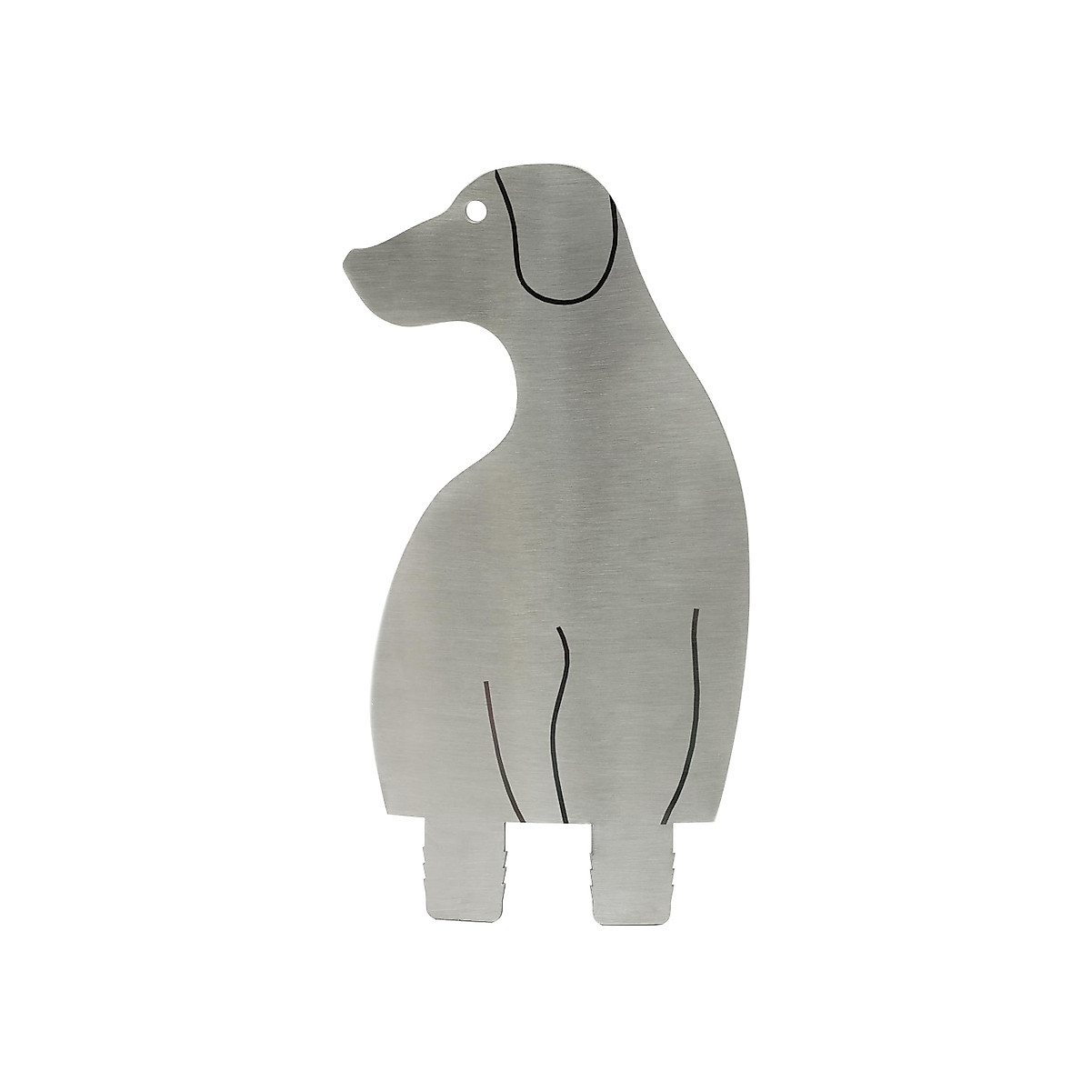 Everyday Solutions Woof Paper Towel Holder - Stainless Steel, Countertop Paper Towel Dispenser - with Tension-Spring for Single Handed Use - Featuring Cute Animal Tail Design - Great for Pet Lovers