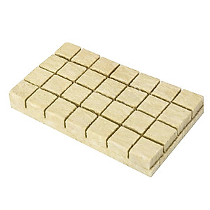 VIVOSUN 1.6" Rockwool Cubes, 28 Plugs Stonewool Starter Grow Cubes for Cuttings, Cloning, Plant Propagation, Seed Starting, Hydroponic Grow Media for Vigorous Plant Growth, 1 Sheets of 28 Plugs