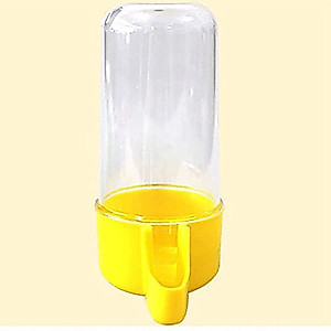 JIAXIAO Bird Feeders,Bird Transparent Dispenser Bottle Cage Feeder Waterer Pigeon Drinkers Water Drinker Drinking Cup Bird Supplies