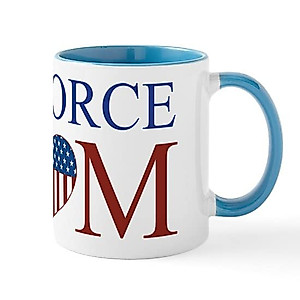 CafePress Patriotic Air Force Mom Mug Ceramic Coffee Mug, Tea Cup 11 oz