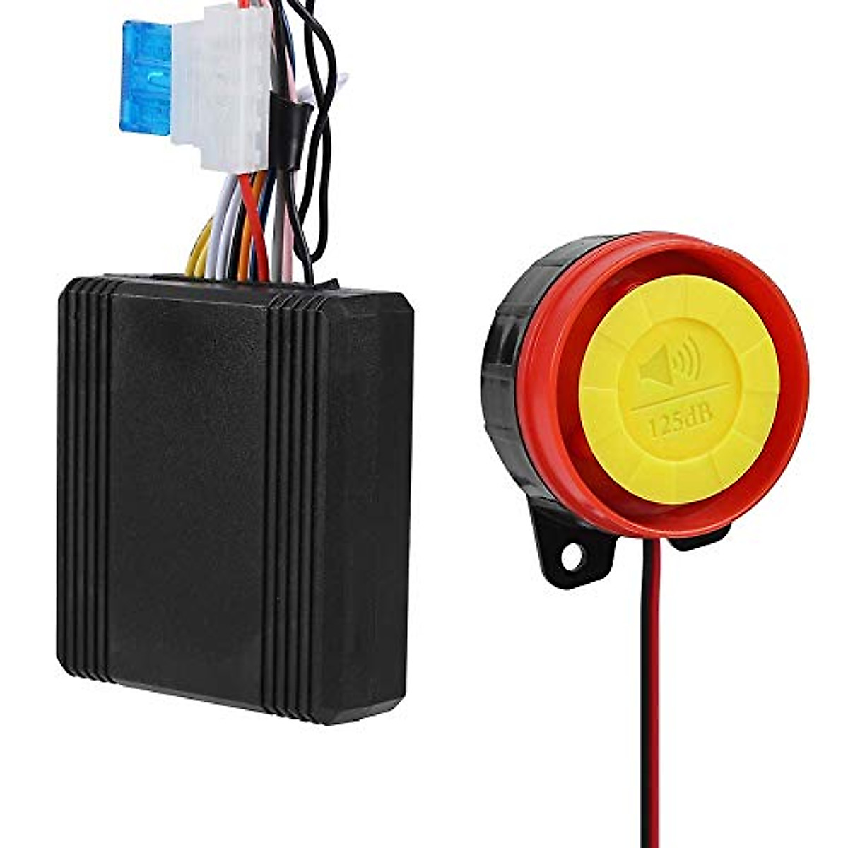 Motorcycle Alarm System,Tangxi 12V Motorcycle Anti theft with Remote Control,125ddB Super sound& Flashing Lights Warning,5 Sensitivity Levels,Adjustable Universal for Most 12V motorcycles