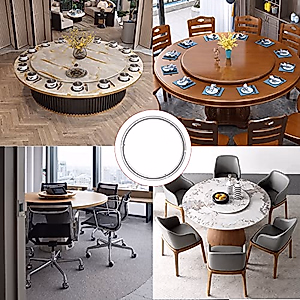 Lazy Susan 20 Inchs Aluminum Bearing Metal Rotating Turntable Bearings Swivel Plate Hardware for Dining-Table and Workbench