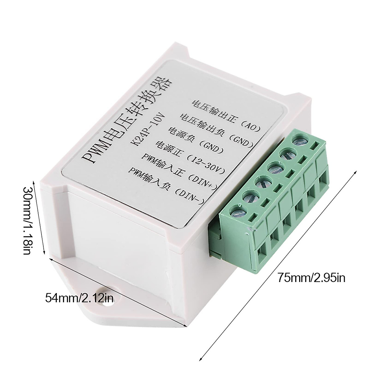 Hilitand PWM Converter Module Digital to Analog Voltage Converter Adapter White