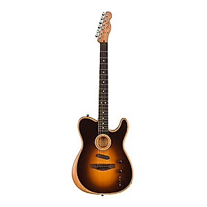 Fender Acoustasonic Player Telecaster Acoustic Electric Guitar, with 2-Year Warranty, Shadow Burst, Rosewood Fingerboard, with Gig Bag