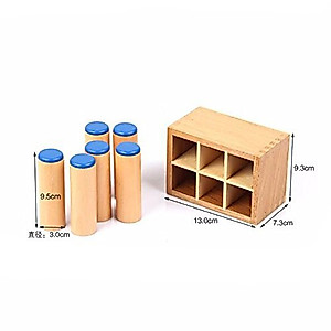 YHZAN New Montessori Sensorial Auditory Material Sound Bottles - Sound Cylinders Sound Boxes Kids Educational Toys