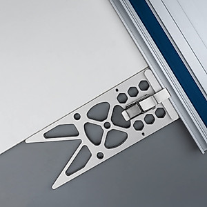 13.4inch Track Saw Square Guide 90° Right Angle Electric Circular Saw Guide Rail Angle Stop Accessories Compatible with Festool and Makita Guide Rail(340 * 88 * 8mm)