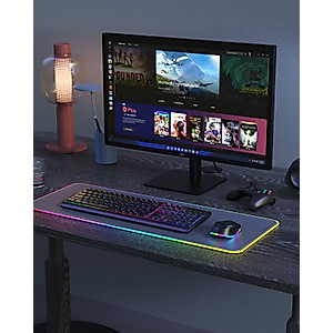 Wireless Keyboard and Mouse Combo Backlit,SURPAO Illuminated Full-Size Wireless Keyboard and Mouse Set, 2.4Ghz Silent Keyboard and Mouse for Computer, Laptops, Windows, Gaming,Black