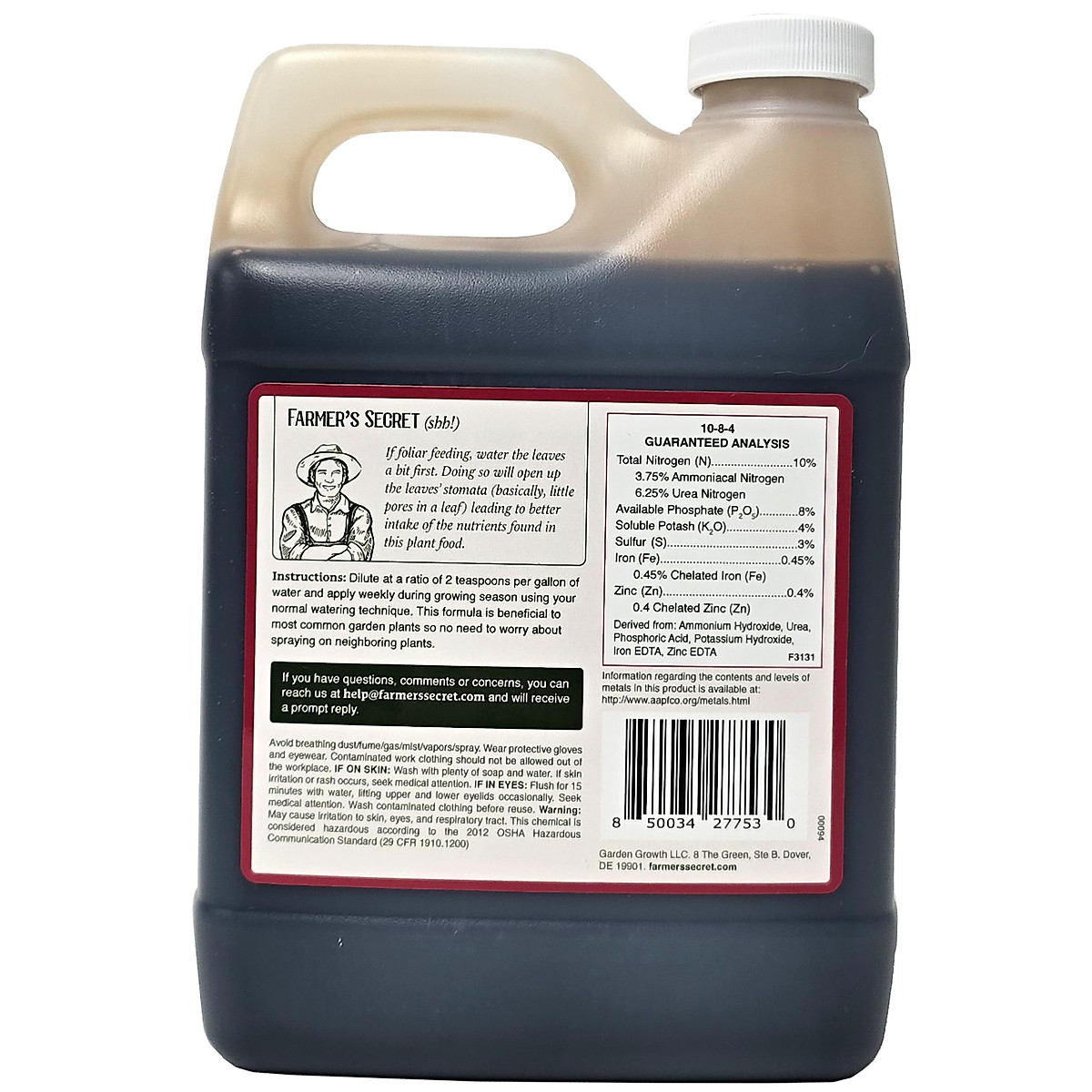 Farmer's Secret Rose Booster Fertilizer (32oz) - Super Concentrated - Formulated for All Types of Roses Throughout The Life Cycle - Encourages Healthy Growth and Vibrant Blooms