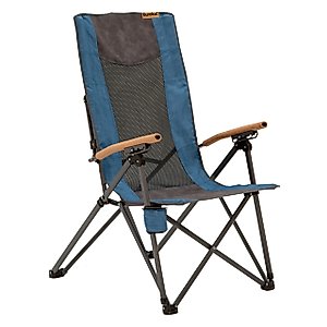 Eureka! Highback Recliner Portable Folding Camping Chair with Bottle Holder