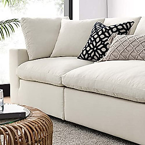 Modway Commix Down-Filled Overstuffed Upholstered 4-Piece Sectional Sofa Set