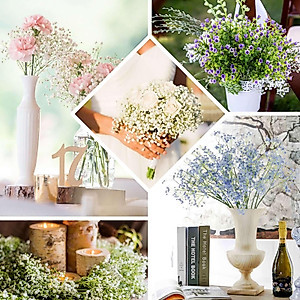 Efavormart 12 Pack - 22" White Babys Breath Artificial Flowers, Gypsophila Real Touch Silk Flowers Stem for DIY, Wedding, Party, Home, Floral Arrangement, Garden Decoration
