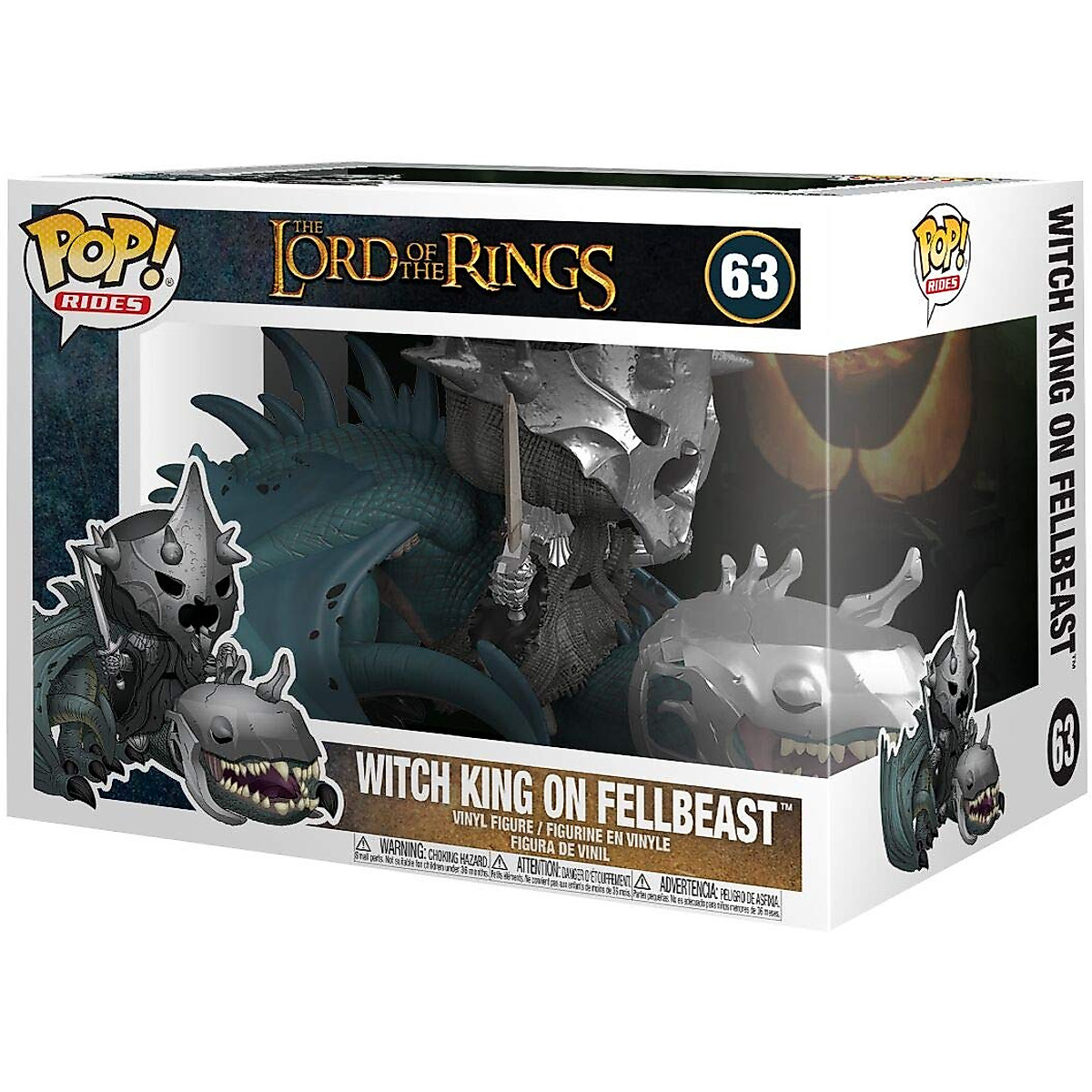 Funko Pop! Rides: Lord of The Rings - Witch King with Fellbeast, Multicolor