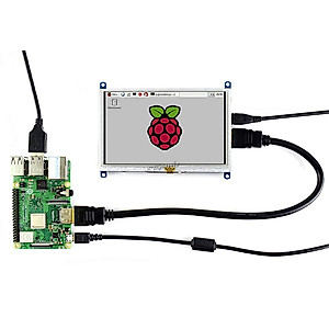 5 inch HDMI Touch LCD Display (B) with Bicolor Case Supports mini PC including Raspberry Pi 4 3 2 Model B B+ Banana Pi Pro BeagleBone Black @XYGStudy