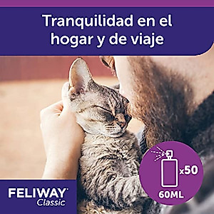 Feliway Spray (60ml) - Synthetic carming Spray, Comforts & Reassures Cats in New Homes by William Hunter Equestrian