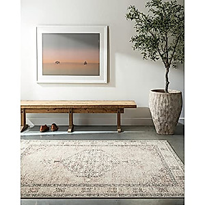 Becki Owens x Surya Lila Medallion Area Rug, 9'2" x 12', Brown