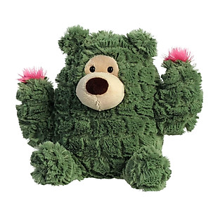 Aurora® Whimsical Cactus Kingdom™ Cactus Bear™ Stuffed Animal - Aesthetic Appeal - Comforting Cuddles - Green 7.5 Inches
