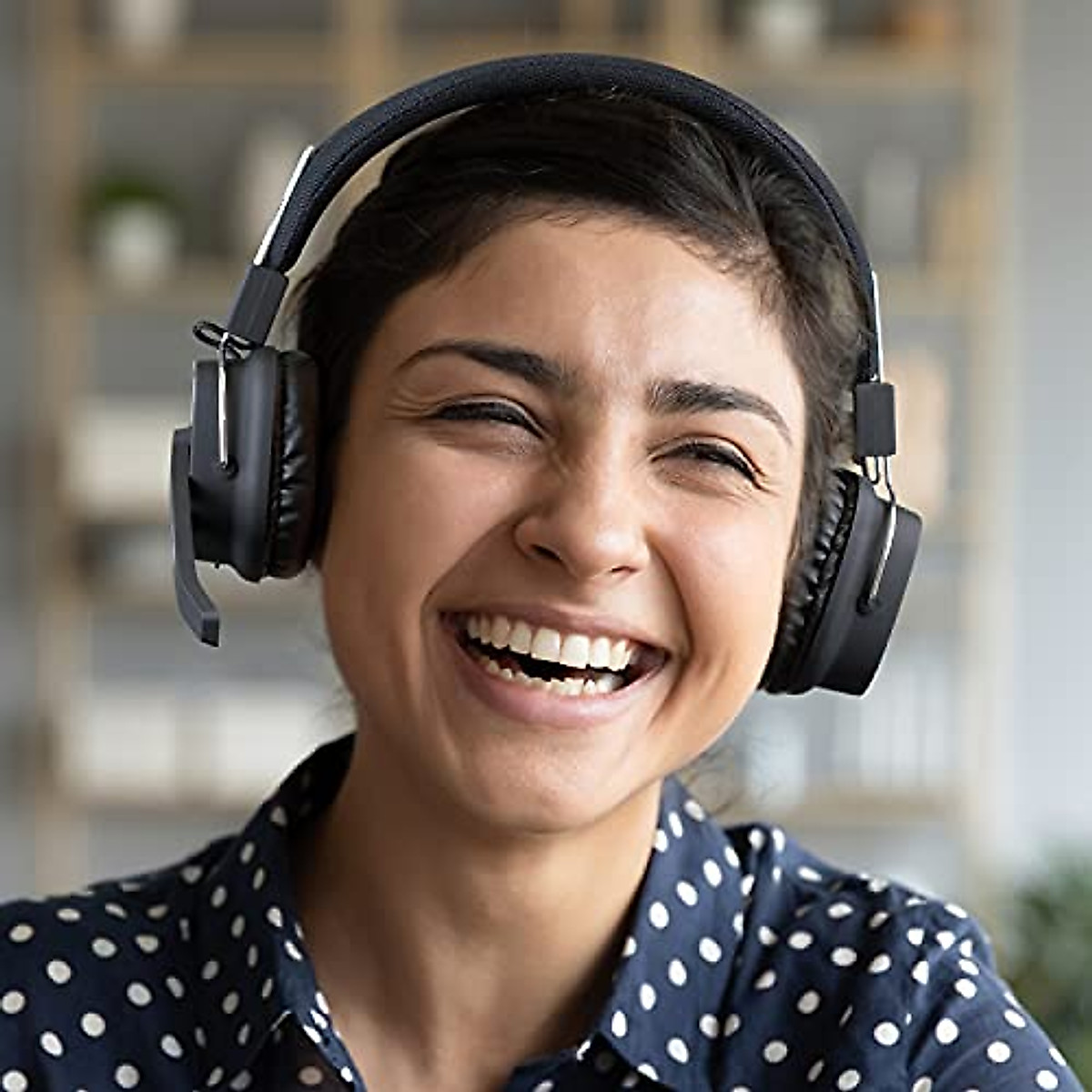 Aluratek Bluetooth Wireless Stereo Headset with Boom Microphone and Dongle, Built-in Rechargeable Battery, 27 Hours Continuous Talk and Music Play