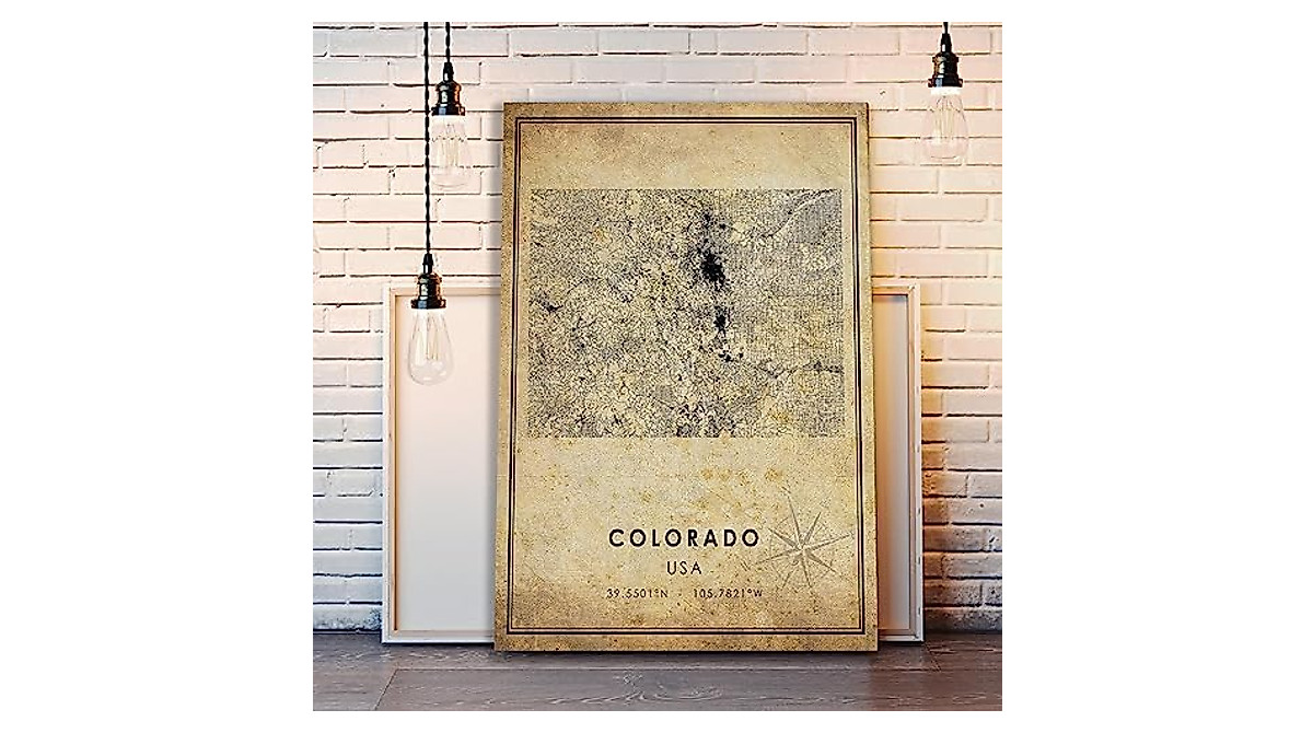 Unique Colorado Map Print - Perfect Vintage Gift