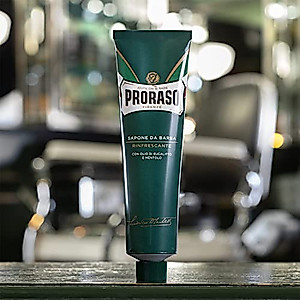 Proraso Shaving Cream for Men, Refreshing and Toning with Menthol and Eucalyptus Oil, 5.2 Ounce