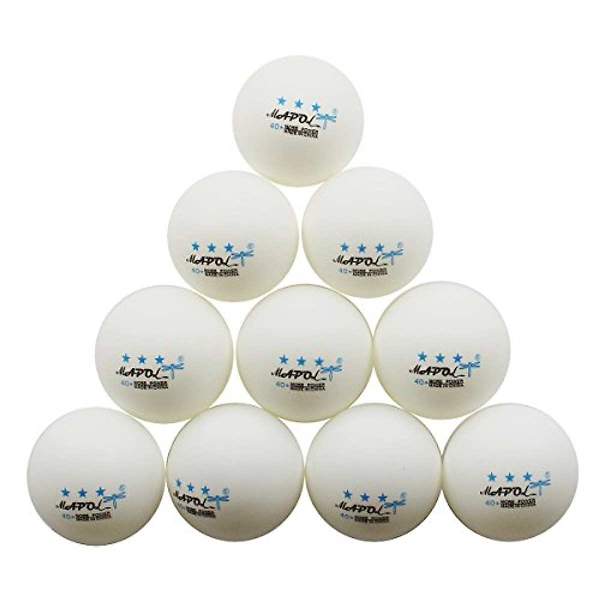 MAPOL 50 White 3-star Table Tennis Ball Premium Training Ping Pong Balls