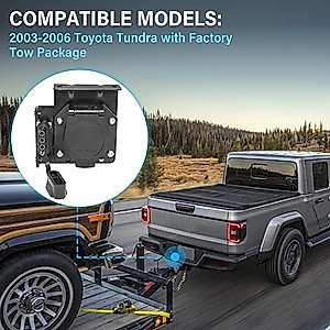 Oyviny Multi-Tow 4 and 7 Way Trailer Wiring Adapter for 2003-2006 Toyota Tundra, Tundra Towing Harness Tundra Trailer Hitch Wiring, Factory Tow Package Required