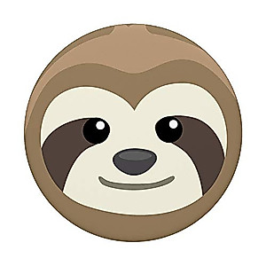 Lazy Funny Sleepy Sloth Face PopSockets PopGrip: Swappable Grip for Phones & Tablets