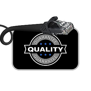 Monoprice Cat6 Ethernet Patch Cable - 1 Feet - Black (12 Pack) Snagless RJ45, 550MHz, UTP, Pure Bare Copper Wire, 24AWG - FLEXboot Series