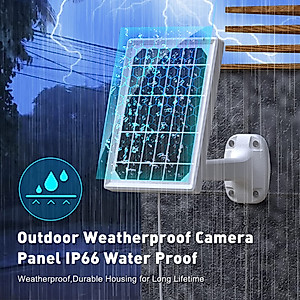 Solar Panel for Ring Camera, Solar Panel Compatible with Ring, for Stick Up Cam Battery (2nd & 3rd Gen) and Spotlight Cam Battery, Solar Panels for Ring-Cam Outdoor Security