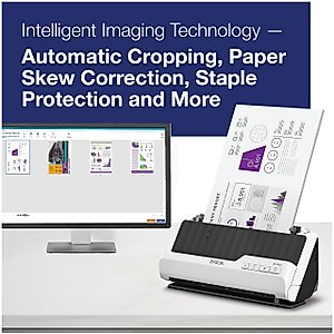 Epson DS-C330 Duplex Compact Desktop Document Scanner with Auto Document Feeder (ADF)