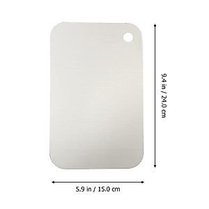 UPKOCH Chopping Tray Stainless Steel Stainless Steel Cutting Stainless Steel chopping board choppinng block stainless steel board Board for Baby Heavy Duty Chopping Board