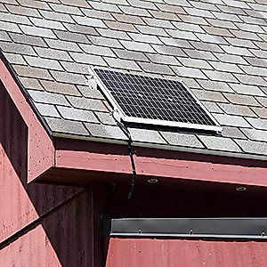 SUNER POWER 12V Waterproof Solar Battery Trickle Charger & Maintainer - 20 Watts Solar Panel Built-in Intelligent MPPT Solar Charge Controller + Upgraded Z-Brackets + SAE Connection Cable Kits