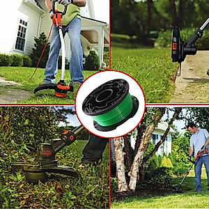 LIYYOO 20ft 0.080 Inch SF-080 String Trimmer Replacement Auto Feed Spool Line Compatible with GH3000 LST540 LST540B GH3000R SF-080-BKP String Trimmer(6 Pack)