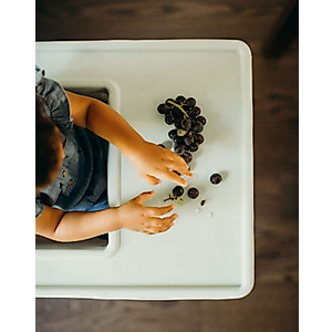 Silicone Full Cover Placemat for IKEA Antilop High Chair, BPA Free, Dishwasher Safe, ezpz Baby Led Weaning Plate, Baby Finger Food