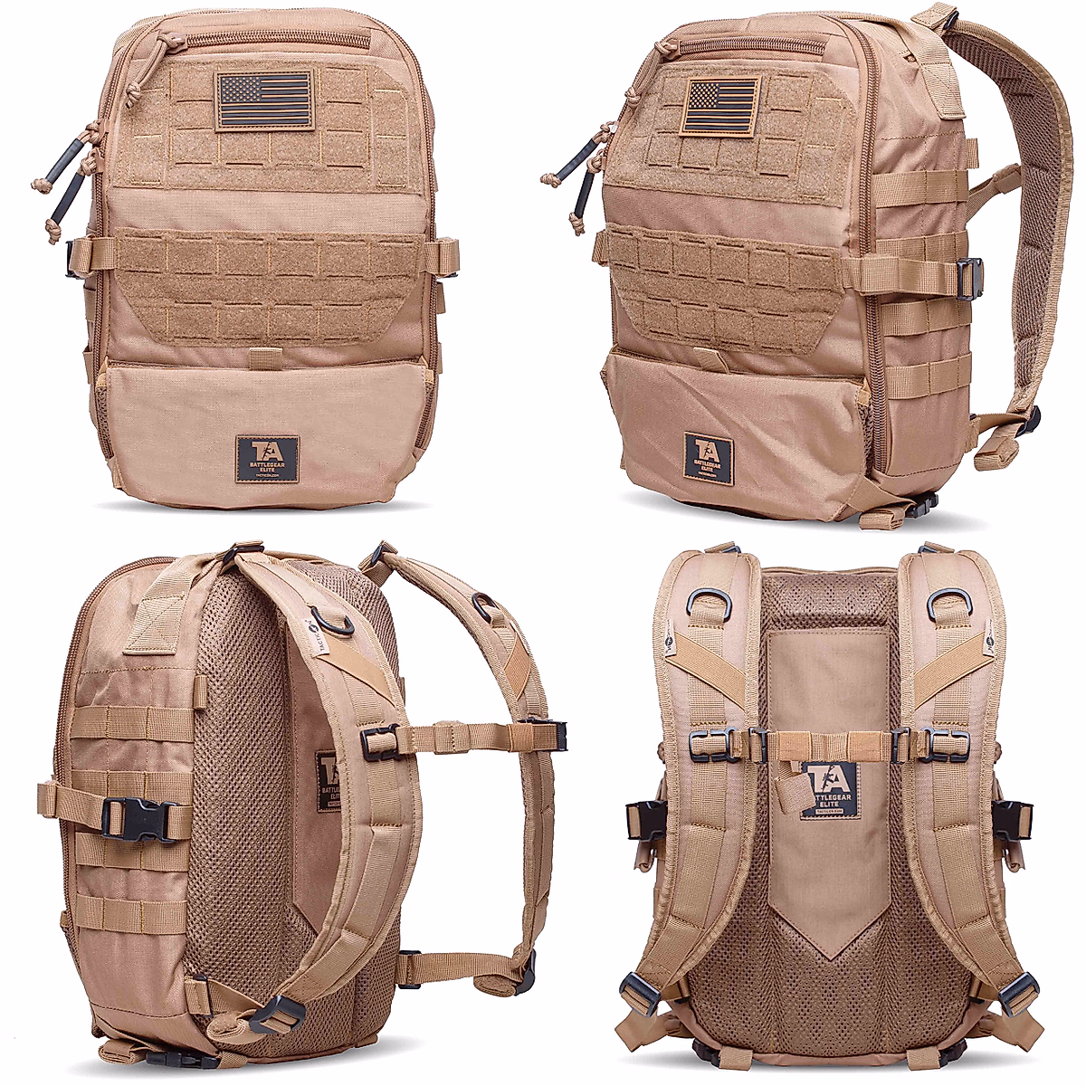 BattlePack Elite | Standalone and Tactical Vest Backpack | Combat Veteran Owned Company | 1 Day Assault Pack | Outdoors Pack