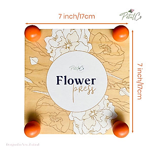 Petal Co Kid's Flower Press Kit & Leaf Press | Free EBook on Flower Pressing | Wooden Art Kit | Pressed Flower Art Kit | Gift for Kids | Flower Pressing Kit for Adults Too. Plant Press Kit.