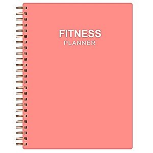 Fitness Planner for Women & Men - A5 Workout Log Book/Exercise Workout Log to Track Weight Loss, GYM, Bodybuilding Progress - Daily Health & Wellness Workout Journals, 5.8X8.25 In Workout Book