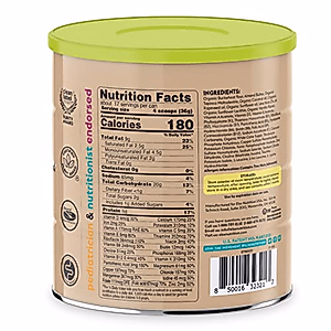 Else Nutrition Toddler Balanced Nutrition Drink 12 mo+, added Omega 3 & 6 fatty acids for Brain Development support, Plant Based, Non-Organic, Clean Label Certified, Low Fodmap 17 Servings, 22 Oz