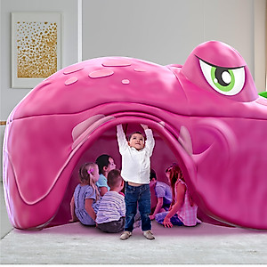 Light-Up Air Tent, Inflatable Blow Up Tent - 30 Seconds Setup - Kids Toys, Age 3 4 5 6 7 8 Years Old - Fort Building - Birthday Gift Idea for Boys and Girls Ages 4-6, Dinosaur Toys