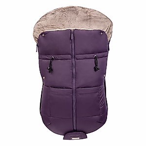 AGACAS Infant Car Seat Cover, Baby Carrier Cover - Bunting Bag Accessories for Newborn/Infant - Water Repellent Shearing Blanket, Keeps Babies Warm and Cozy in Winter - Lavender