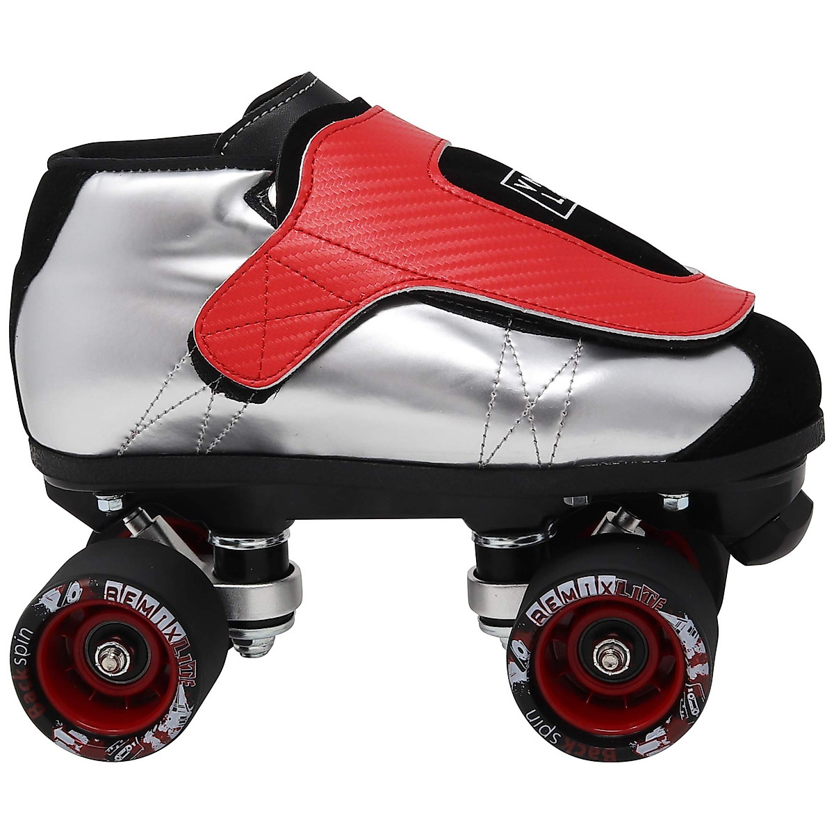 VNLA Junior SLVR Jam Skates for Men and Women - Indoor Unisex Quad Roller Skates, Men 6 / Women 8