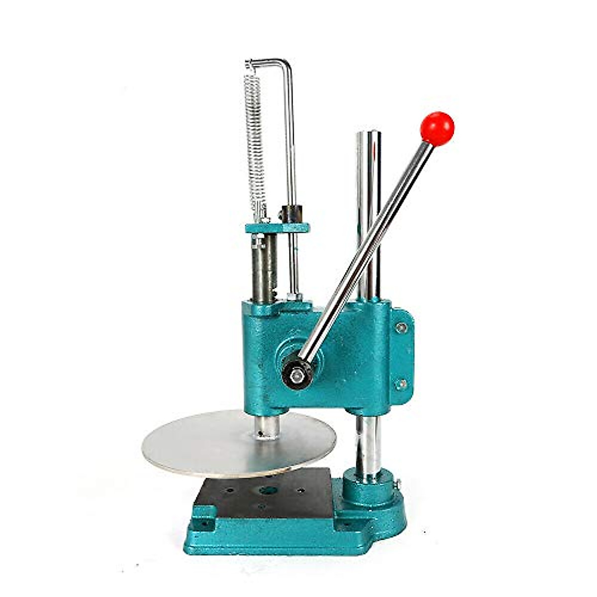 9.5" Household Manual Pastry Press Machine, Pastry Press Premade Pizza Dough Pizza Presser with Cast Iron Base, Pizza Dough Press Machine for Home or Commercial Use