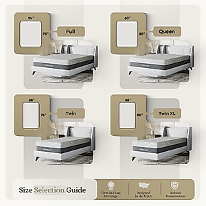 Sven & Son Luxury Hybrid Spring Mattress, Premium Materials, CertiPUR-US, Made in The USA, 14 inch Medium Soft - Twin