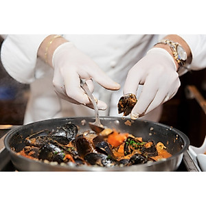 KingSeal Size SMALL Latex General Purpose Gloves, Powder Free, 4 mil, Non-Medical Uses Only - 1 Box of 100 Gloves By Weight