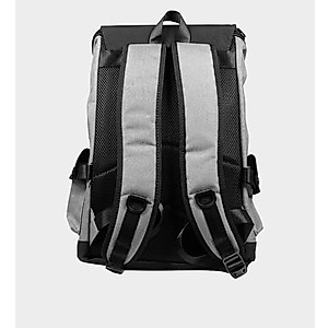MOUNSHET NASA backpack logo astronaut USB charging multifunctional leisure bag unisex travel bag large capacity laptop bag (B,18.5X11.8X5.1in)